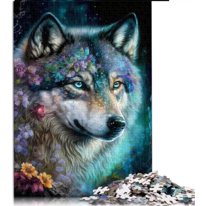 Jigsaw Puzzles For Adults 1000 Piece Beautiful Wolf Puzzle For Adults ...