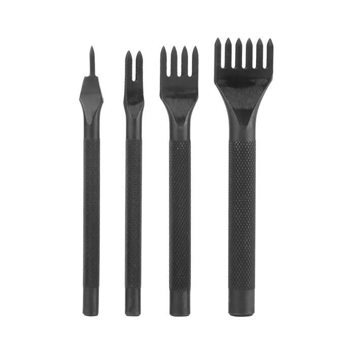 HURRISE poinçonnage en cuir 4 pièces ensemble bricolage cuir trou ...
