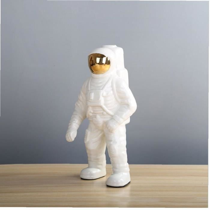 Astronaute blanc Vase en céramique Décoratif Creative Spaceman ...