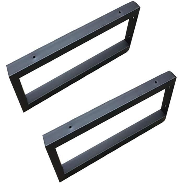 Equerre Etagere Murale Noire Rectangulaire Support Etagere Murale 15 cm ...