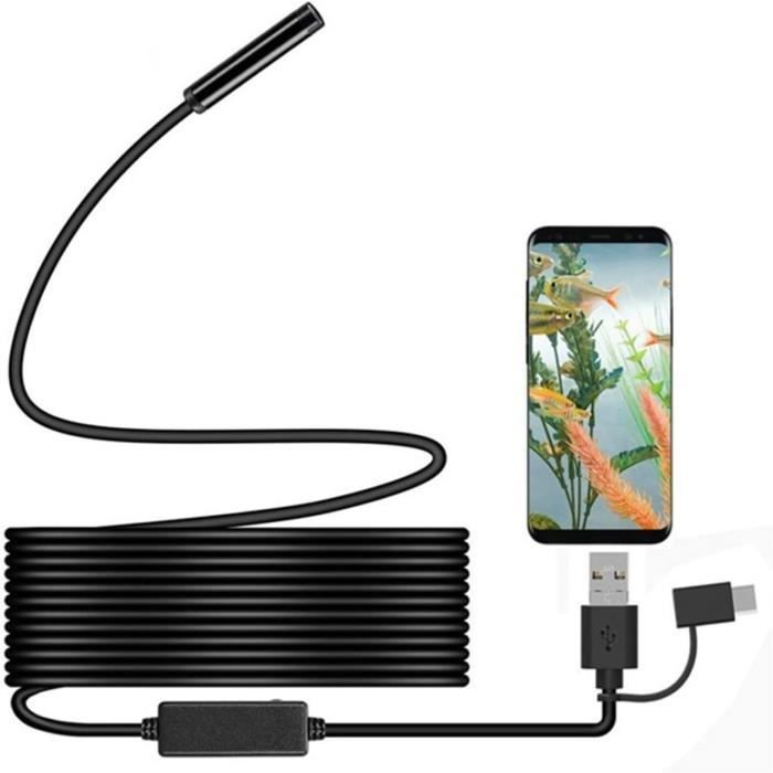 Wifi Endoscope,Hd1200P Caméras Inspection, Camera Endoscopique Pour ...