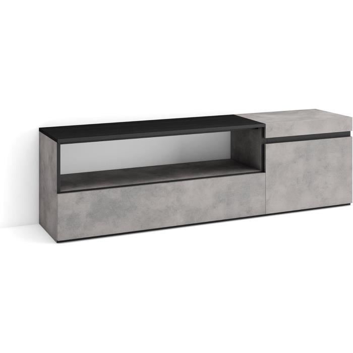 Meuble TV Banc Télé Grand Espace De Rangement 150X45X35Cm Pour Les Tv ...