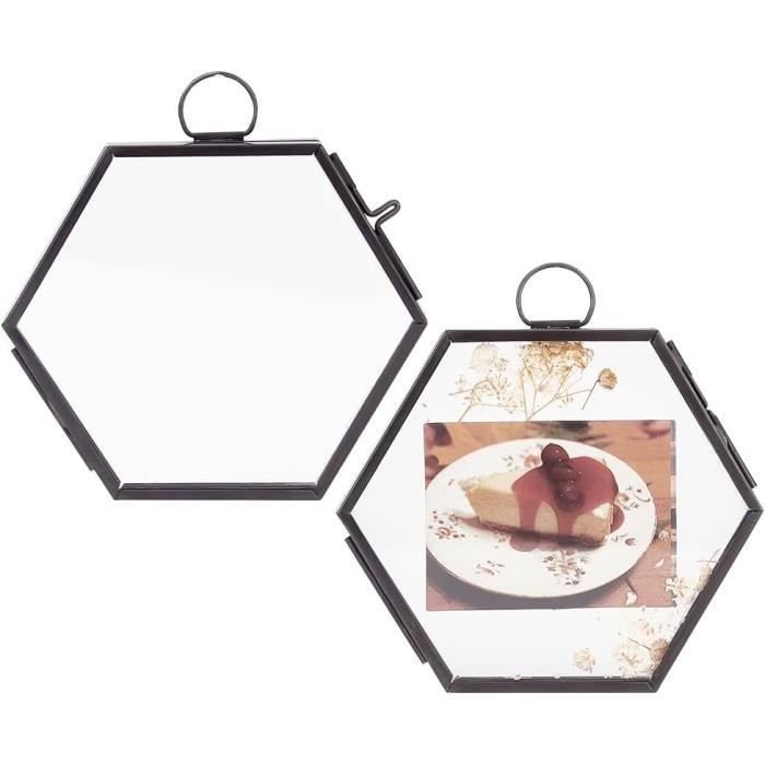 Cadre Pliant Cadre Photo Hexagonal En Verre 10Cm Petit Cadre Hexagonal ...