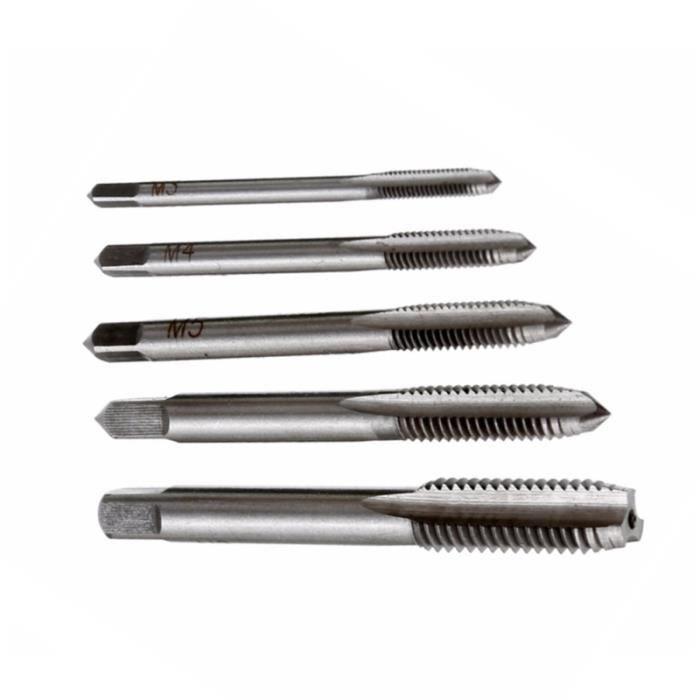 5 pièces haute dureté coupe rapide qualité M8 filetage de vis de la ...