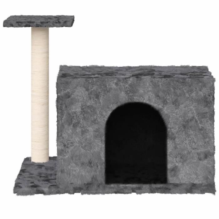 YOSOO Meubles pour chats - Arbre à chat avec griffoir en sisal Gris ... YOSOO Meubles pour chats - Arbre à chat avec griffoir en sisal Gris ...