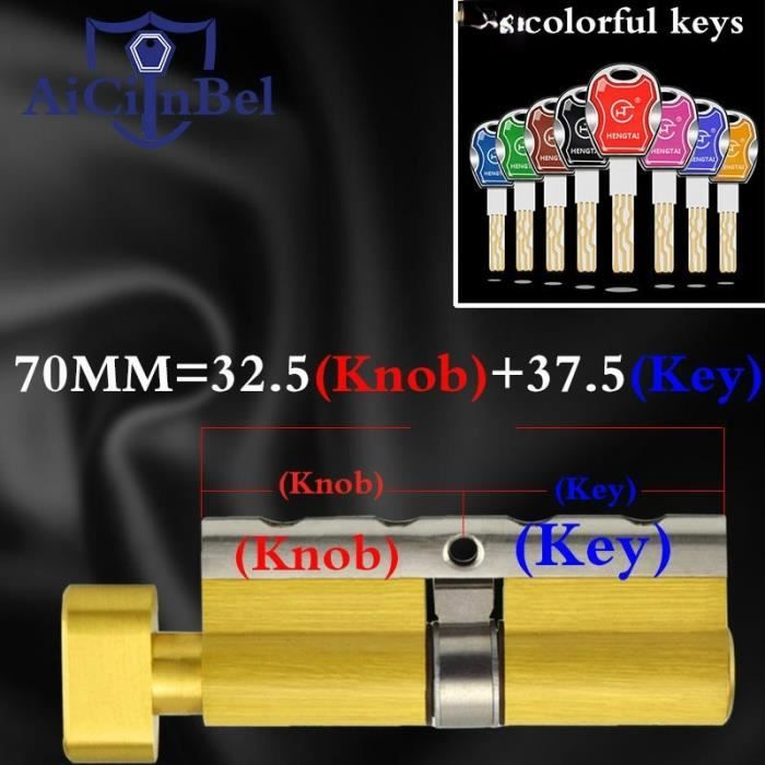 Verrous,70MMP32.5 W 8Keys--Cylindre De Verrouillage De Porte À Simple ...