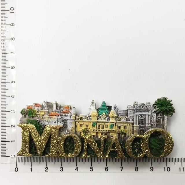 MAGNETS,Monaco landmark--Aimant magnétique de réfrigérateur, décoration ...
