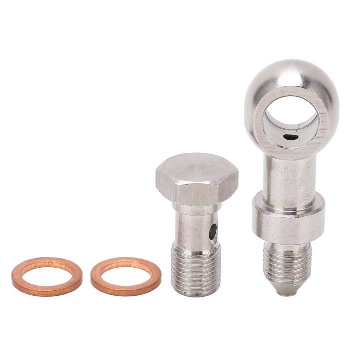 Kit de boulon Banjo - ZJCHAO - M10x1.0 - Acier inoxydable - Construction robuste - Empêche les ...