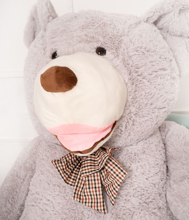 DEAR BEAR Grand XXL (Gris, 250cm) Amigo - Ours en peluche, Ours en ...