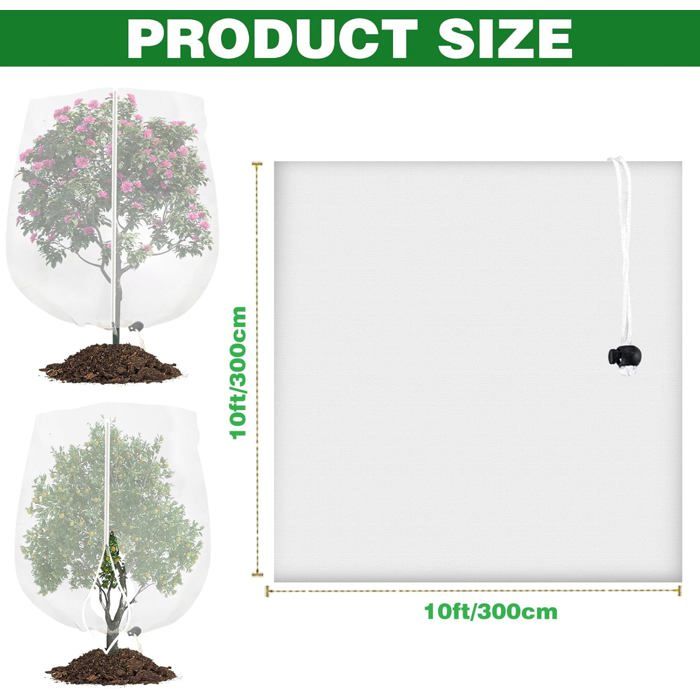 Grand Sac de Filet Arbre fruitier,Filet Anti Oiseaux Filet Anti Insecte ...