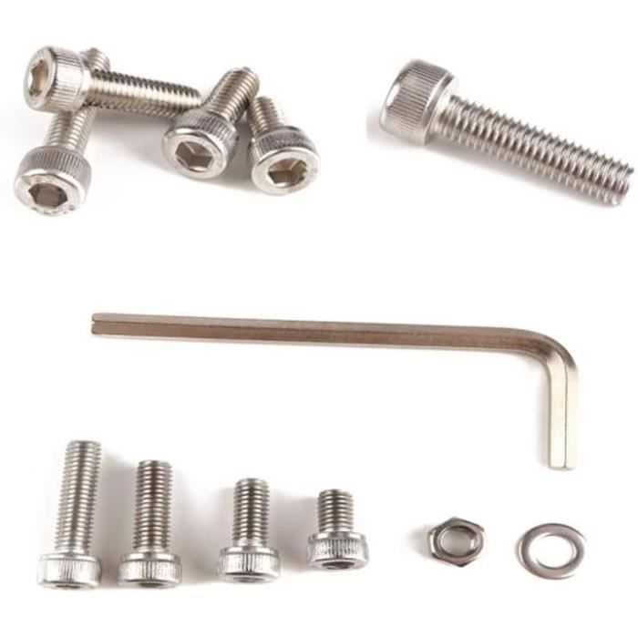 Kit Vis et écrou Machine, M5 Vis à Six Pans Creux, Ensemble D ...