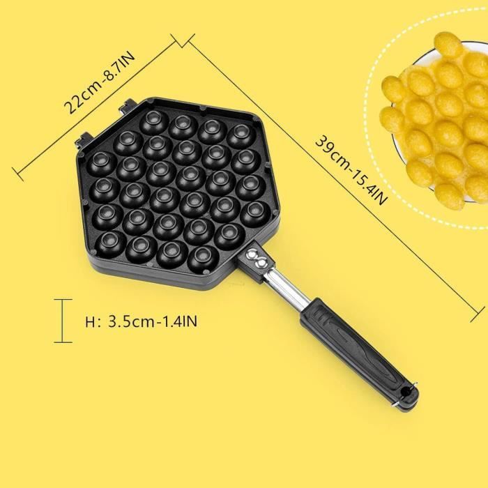 Gaufrier Gaufre, 2 Gaufres Rectangulaires, Température Réglable, Waffle ...