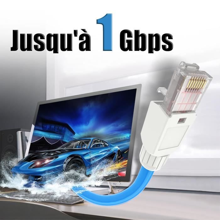 Connecteur Rj45 Sans Outil, Fiche De Terminaison De Terrain Rj45 Cat 6 ...