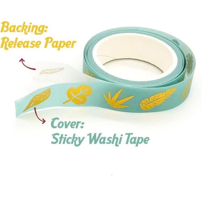 Washi Tape, Masking Tape ruban décoratif Imprimé Feuille d'or Noir pour ... Washi Tape, Masking Tape ruban décoratif Imprimé Feuille d'or Noir pour ...