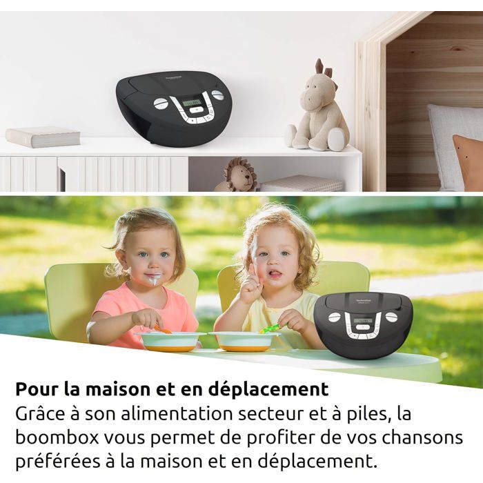 Viola Cd-1 - Lecteur Cd Stéréo Portable, Boombox Avec Poignée Pratique ...