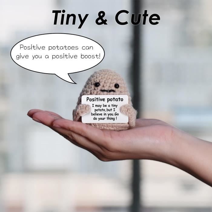 Pocket Hug Positive Potato,Poupée De Pomme De Terre Positive Tricotée ...