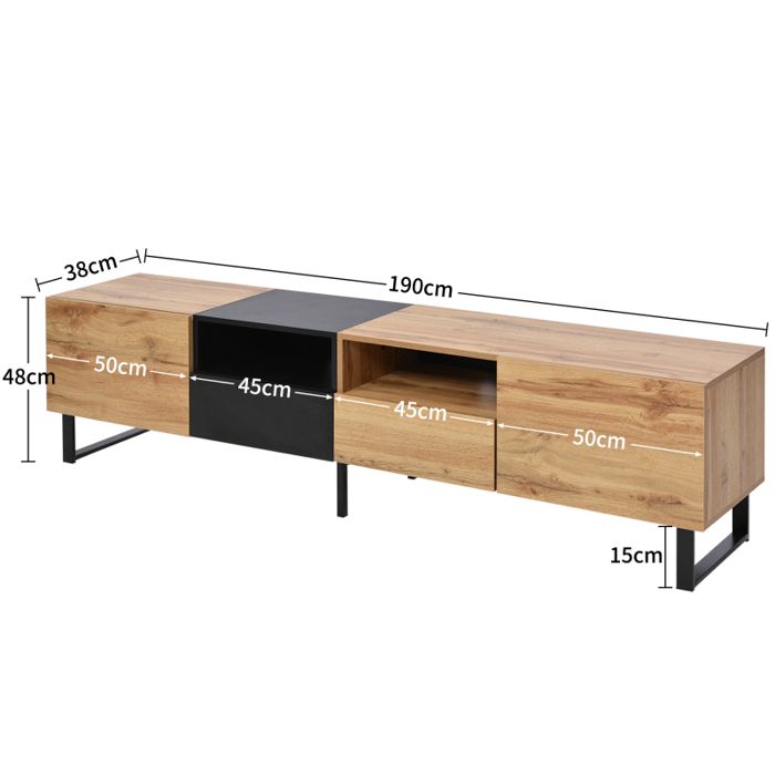 Meuble TV, Support TV Moderne Avec Design, Banc Télévision, Convient ...
