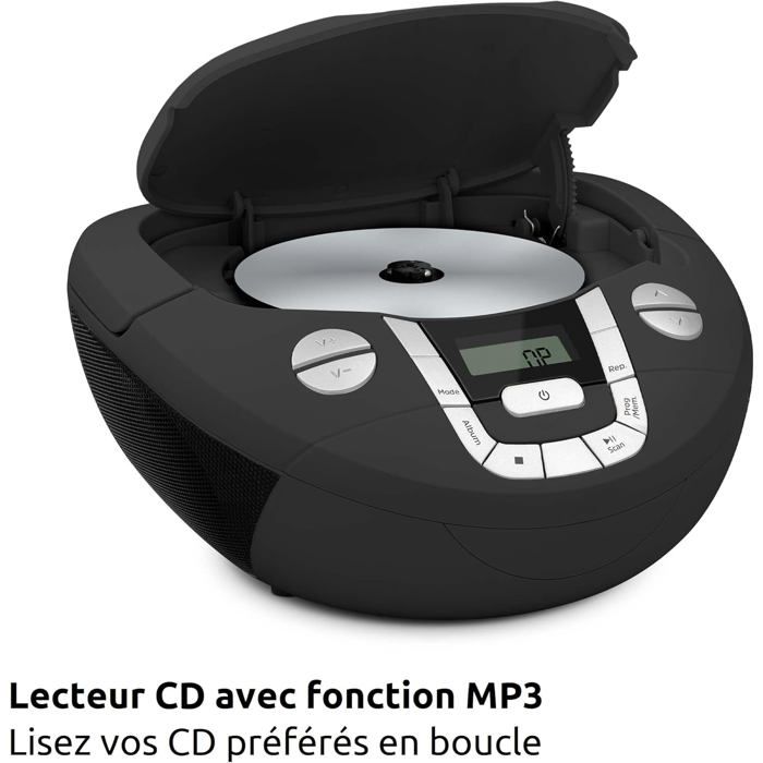 Viola Cd-1 - Lecteur Cd Stéréo Portable, Boombox Avec Poignée Pratique ...