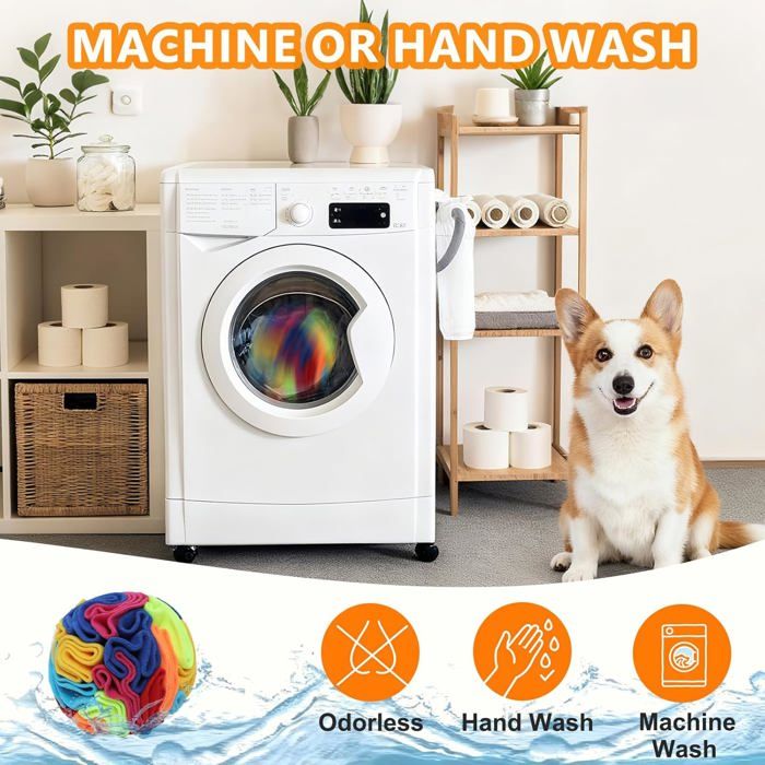 Snuffle Ball pour Petits Chiens Jouet Interactif avec Sac de Rangement ...