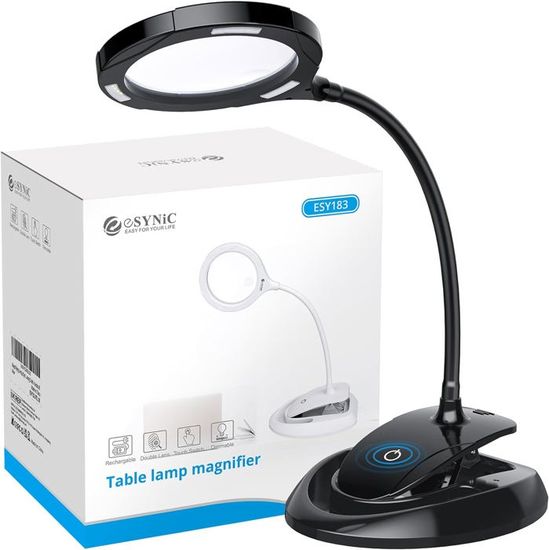 2 En 1 Lampe Loupe Led,Loupe De Table Grossissement,Lampe Loupe Avec ...