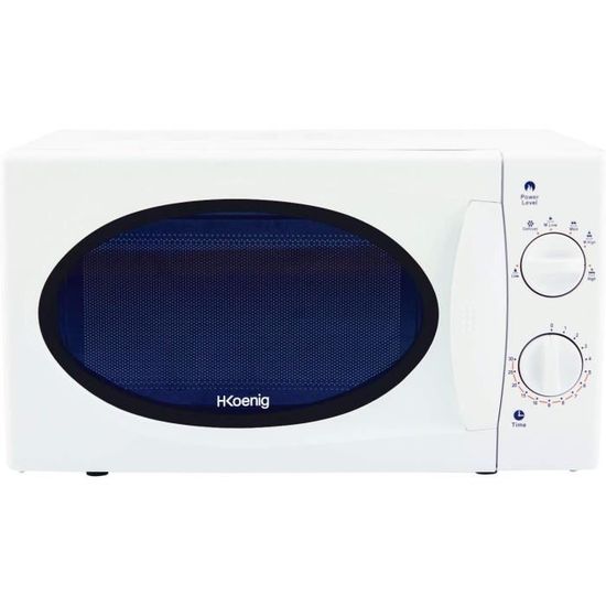 VIO6 Micro-ondes Compact 20L Blanc, Puissant 700W, Plateau tournant 24 ...