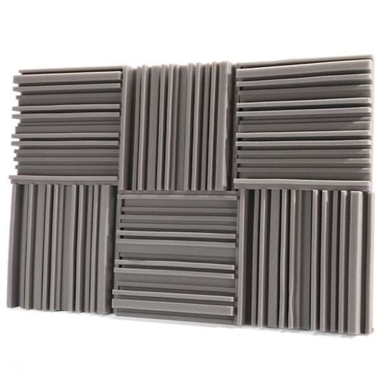 24Pcs with Tapes - Gris - Panneaux De Mousse Acoustique De Studio ...