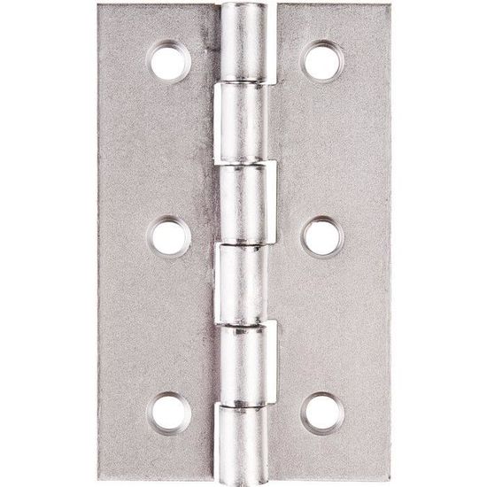 Charnière rectangulaire à nœud roulé simple feuille - Monin - Acier - A ...