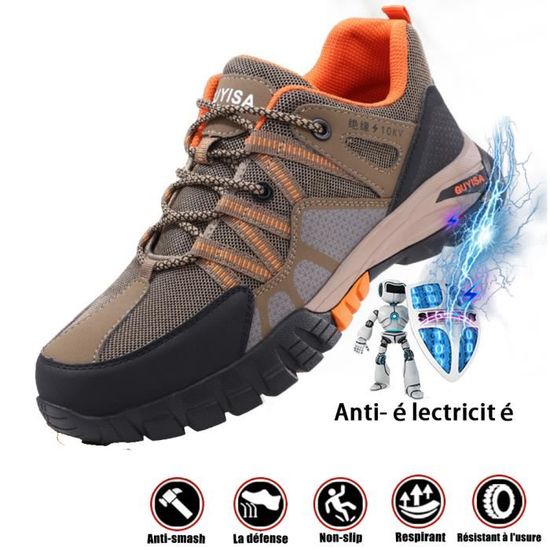 Chaussures de sécurité Homme - MOBIGARLAN - XD192 Kaki - Légèreté ...