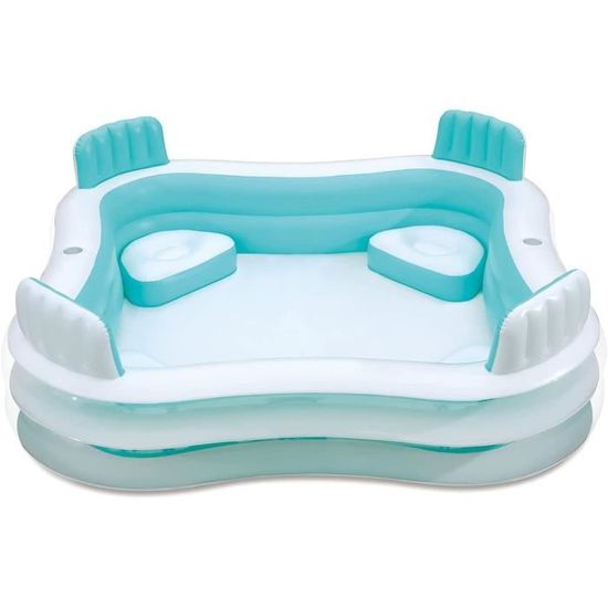 Piscine familiale Jumbo Premium 2 anneaux 223 x 223 x 66 cm - Cdiscount ...