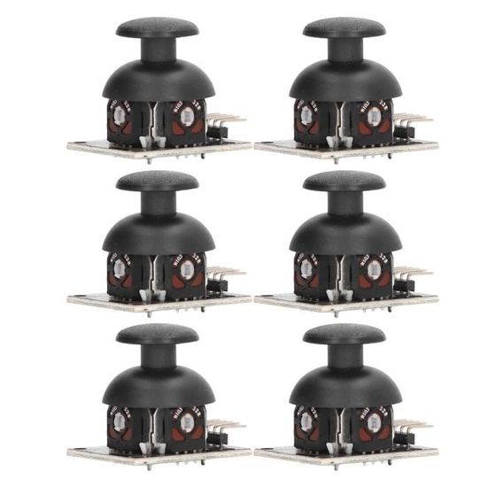 VBESTLIFE Module de joystick 6 ensembles Joystick Sensor Game Controller Module X Y Dual Axes ...