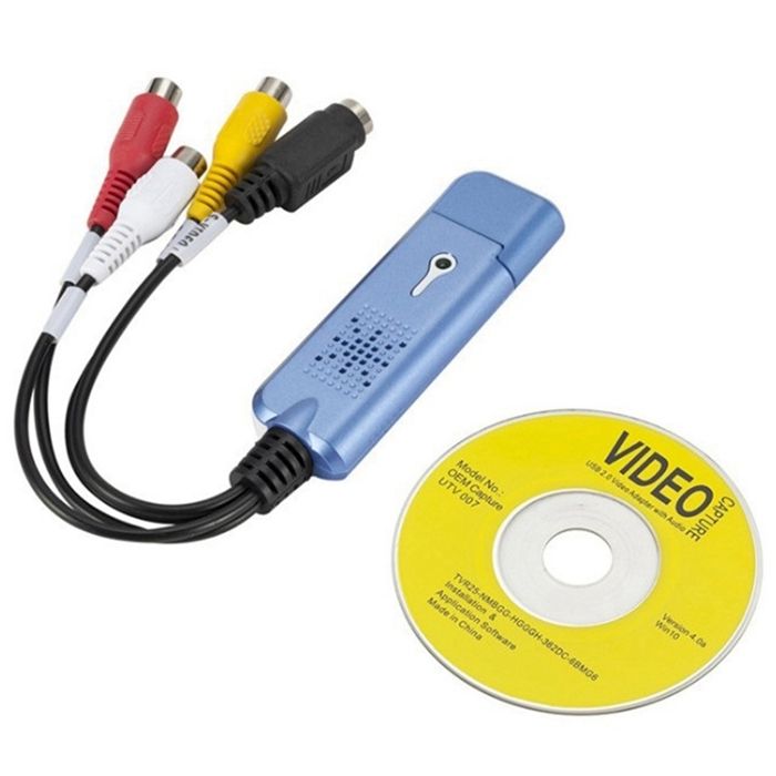 Carte de Capture VidéO USB 2.0 VHS VCR TV Vers DVD Convertisseur pour ...