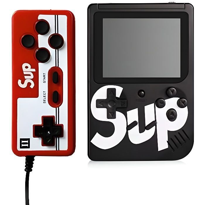 Console portable - keeper - SUP X Game Box 400 - Manette incluse - Noir ...