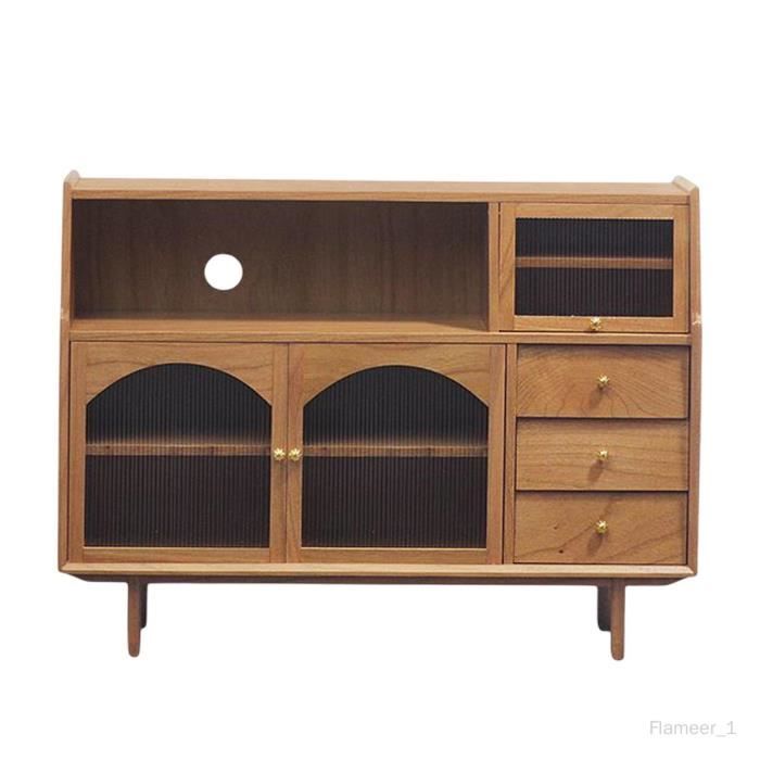 1:12 Dollhouse Miniature Buffet Cabinet Armoire pour La Décoration ...