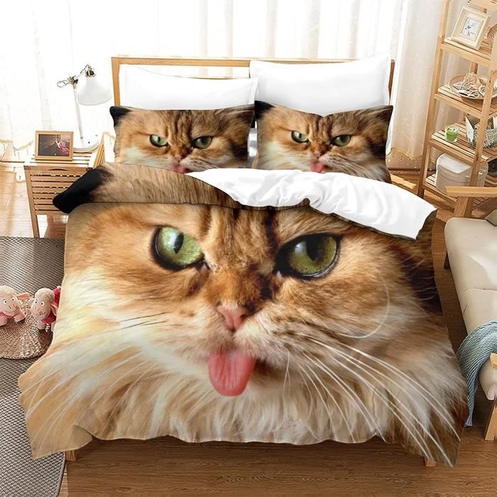 Ensemble de Housse de Couette imprimé Chat pour Animaux de Compagnie ...