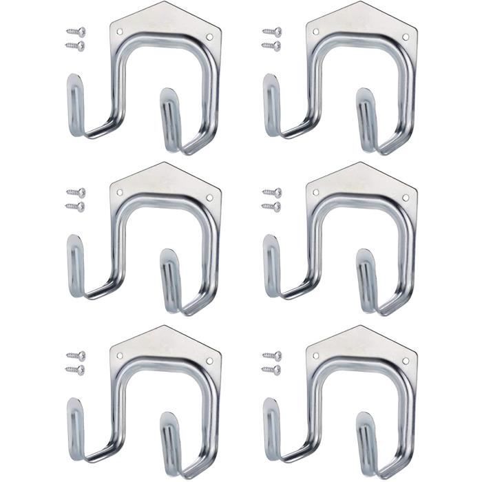 6Pcs Support d’Outil pour Crochet de Cabane, Crochet de Garage Support ...