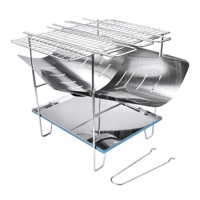 D Barbecue pliant Portable à charbon de bois, fourneau d'extérieur ...