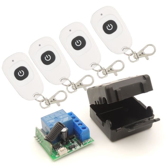 Couleur 1RC 4B telecommande sans fil rf 433 MHz, récepteur et ...