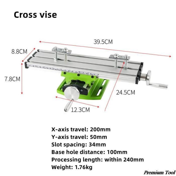 Croiser - Perceuse'établi fraiseuse mandrin de forage à vitesse ...