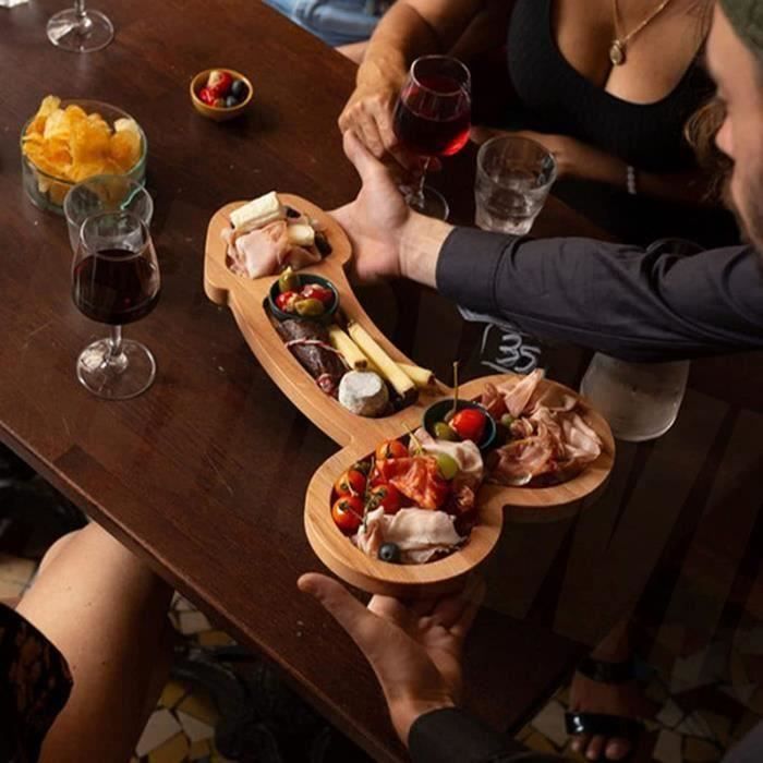 Planche Apéritif, Plateau à Fromage Ensemble,Unique en Planches à Charcuterie Les Fruits et Les ...