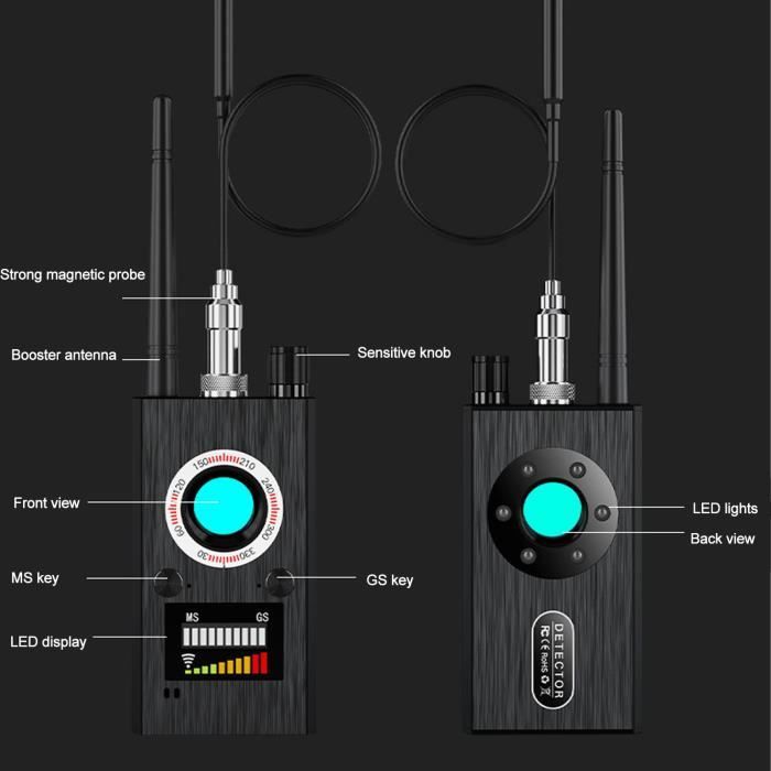 EJ.life Détecteur de caméra Dispositif de Scanner de Signal RF T9 avec ...