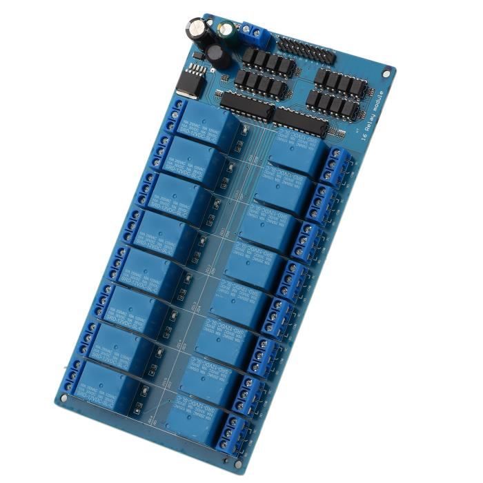 EJ.life Équipement de contrôle Module de Relais 16 Canaux Carte ...