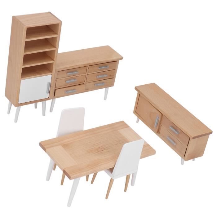 Ensemble De Meubles Miniatures Ensemble De Meubles De Maison De Poupée À L'Échelle 1:12, 6 ...