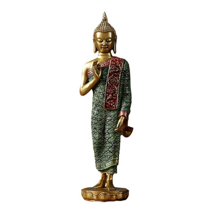 Statue de bouddha thaïlande bouddha Sculpture résine verte faite à la ...