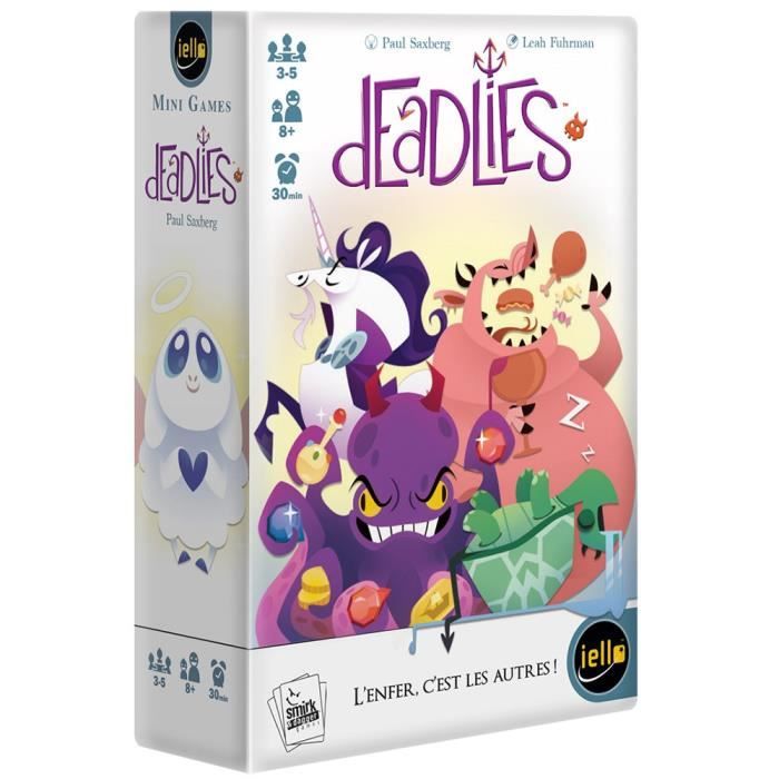 Jeu de carte - IELLO - Deadlies - À partir de 8 ans - 3 à 5 joueurs ...