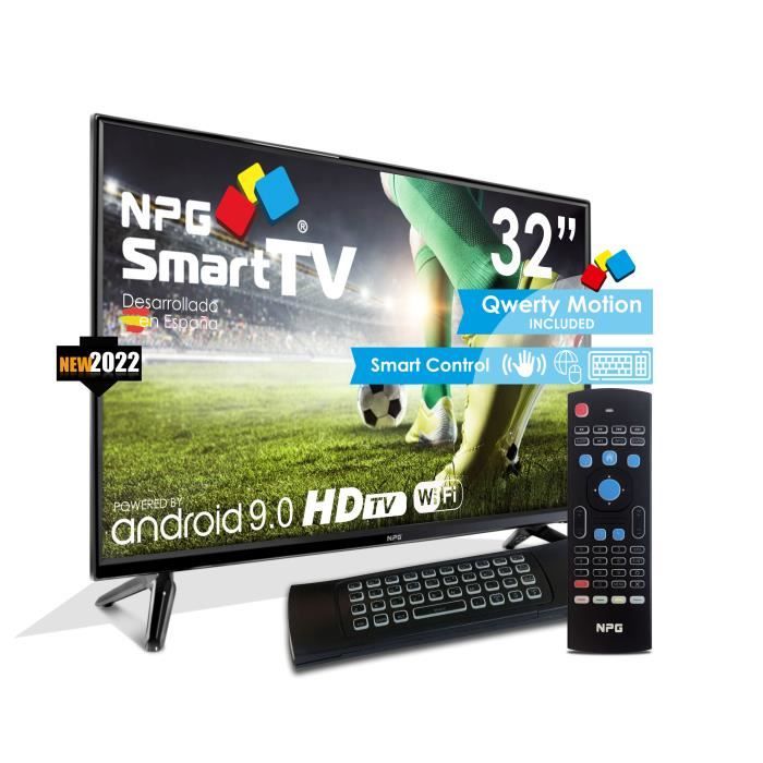 NPG 430L32HQ 2022-32"HD Smart TV et télécommande exclusive avec clavier ...