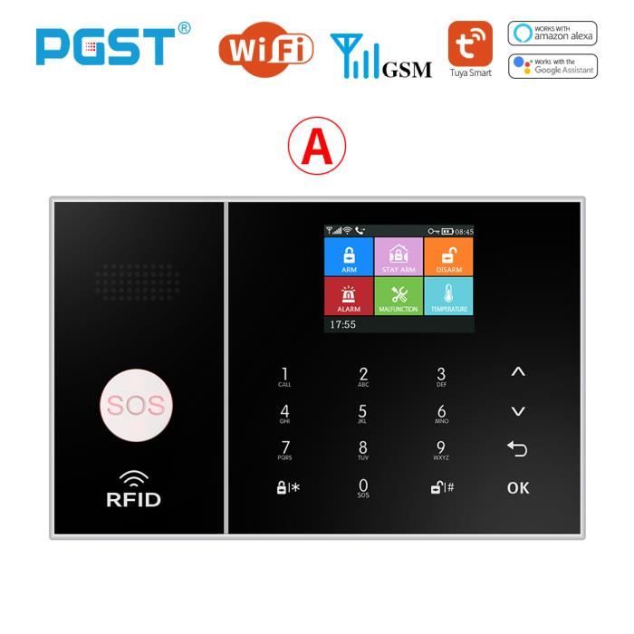 Kit Alarme de Sécurité - RUMOCOVO - PG105-2G - Wifi GSM 2G - 99 Zones ...