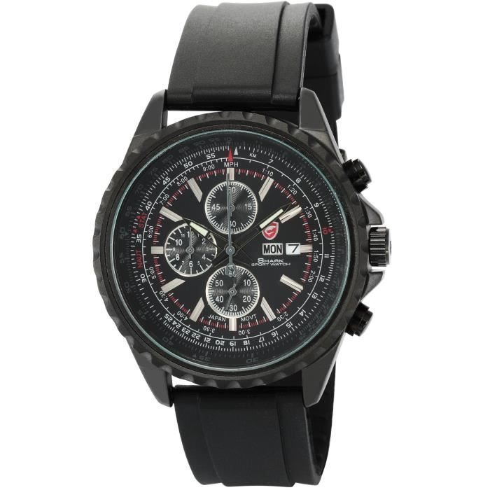 Shark Sport Watch Sliteye Shark Sh338 analogique Chronographe Affichage ...