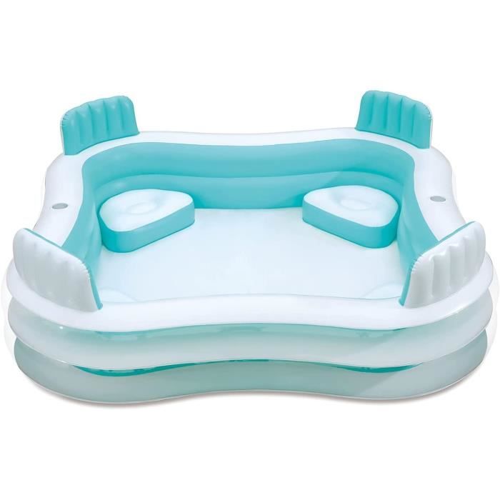 Piscine familiale Jumbo Premium 2 anneaux 223 x 223 x 66 cm - Cdiscount ...