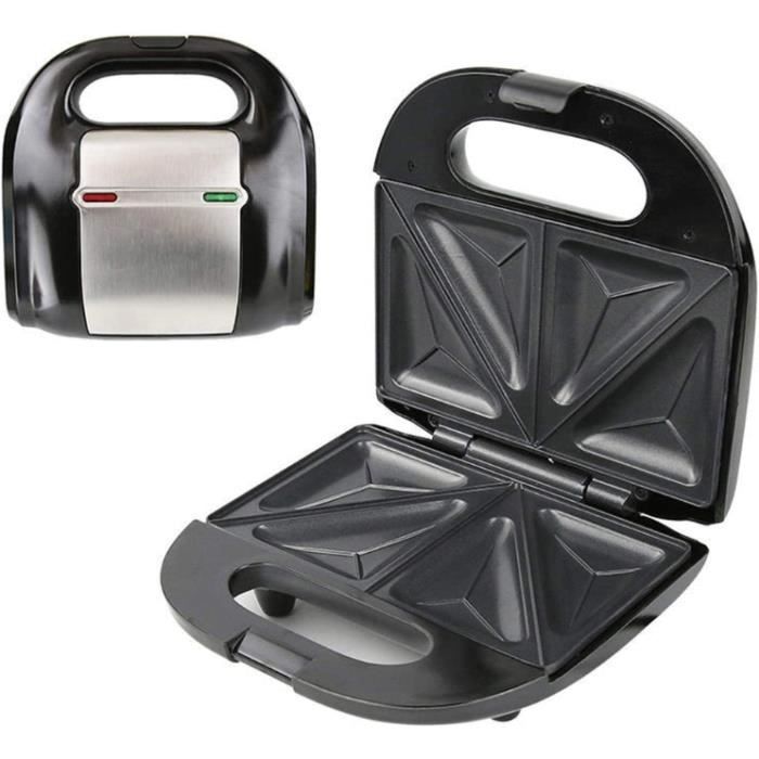 Appareil À Croque-Monsieur,Machine À Sandwich Électrique, Gaufrier 750W ...