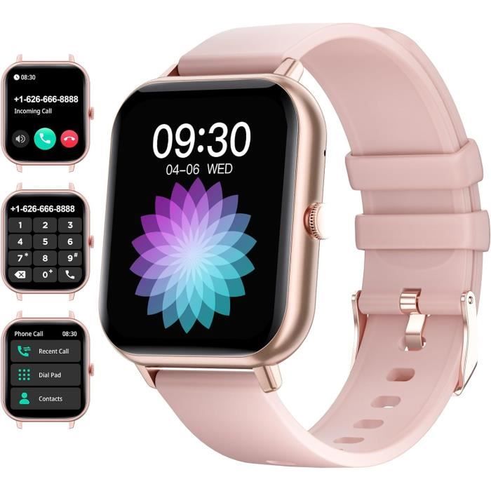 Montre Connectée Femme, 1.83" Full Écran Watch Avec Appel Bluetooth 21 ...
